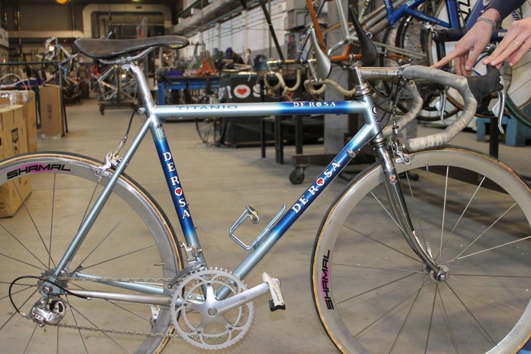 De-Rosa-Titanio-Road-Frame-Titanium-Ti-Campagnolo-Gewiss-Ballan ...