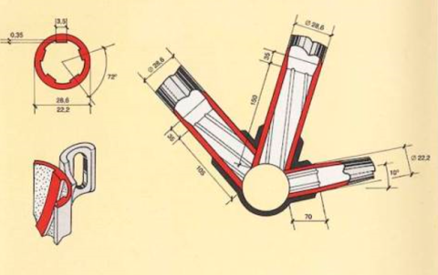 Opbouw van de stalen racefiets: de buizen van het frame | Vintagefiets